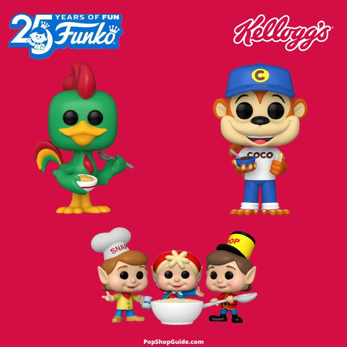 New Kellogg's Corn Flakes, Coco Pops and Rice Krispies Funko Pop! Ad ...