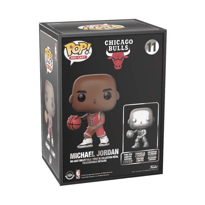 Exclusive Michael Jordan (Chicago Bulls) Funko Pop! Die-Cast